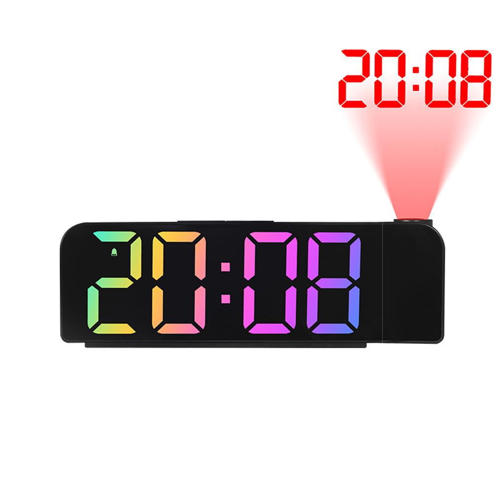 Projection Alarm Clock, Ceiling Wall Time Display, 180° Adjustable Arm ...