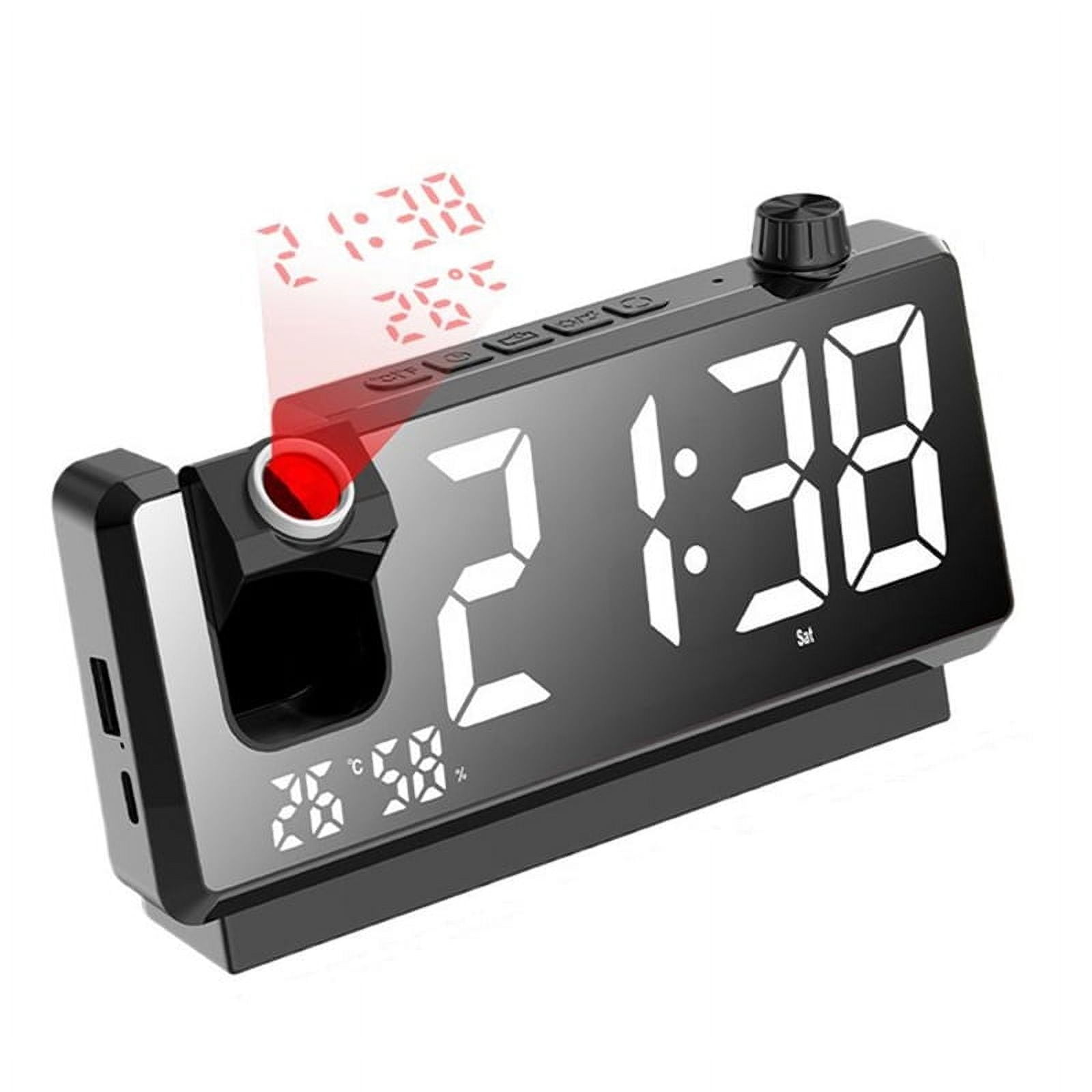 Projection Alarm Clock HD LED Display Smart Projection Clocks for ...