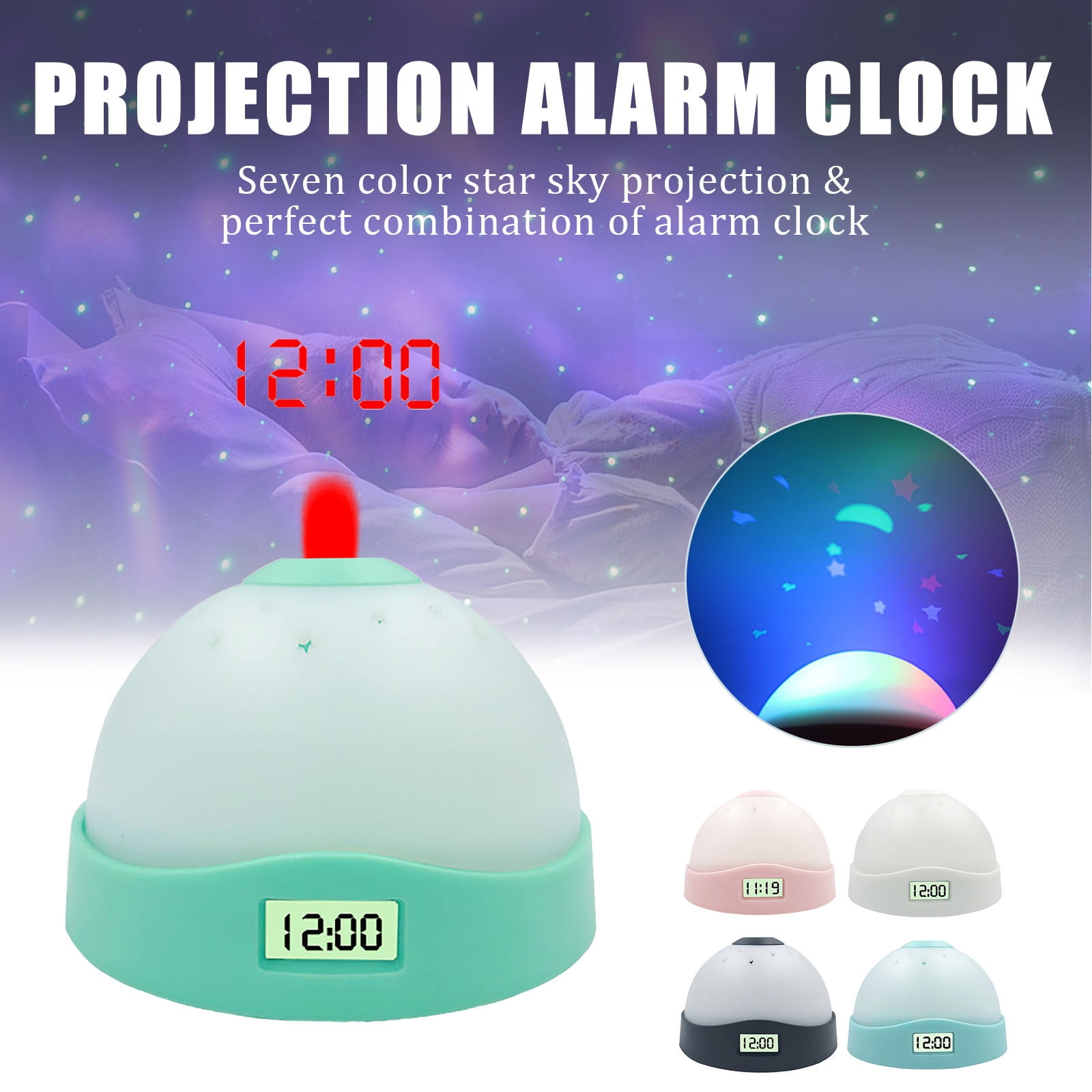 Projection Alarm Clock, Projector Clock Digital Clock Projection Clock ...