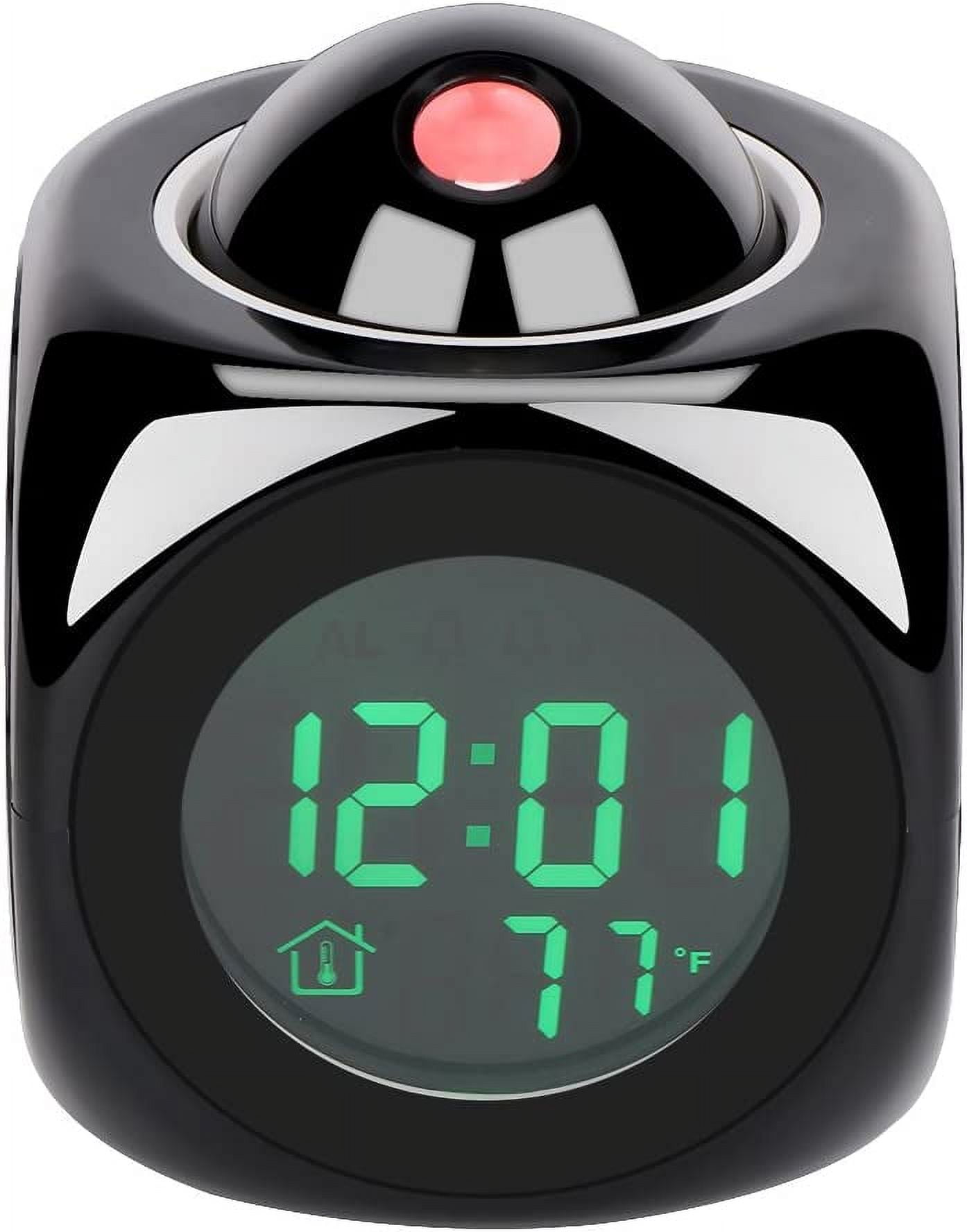 Projection Clock for Bedroom Ceiling, LED Desk Clock with Cute Design ...