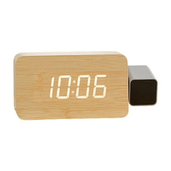 Projection Clock for Bedroom Ceiling, Alarm Clocks with 180° Rotatable ...