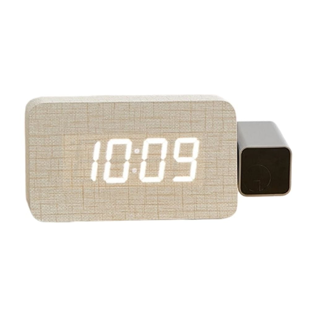 Projection Clock for Bedroom Ceiling, Alarm Clocks with 180° Rotatable ...