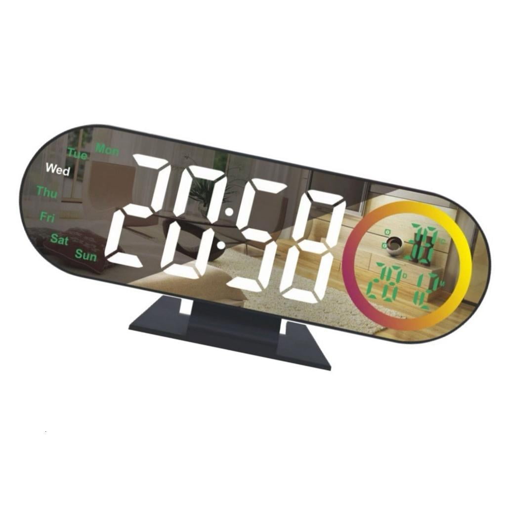 Projection Clock for Bedroom Ceiling, Alarm Clocks with 180° Rotatables ...
