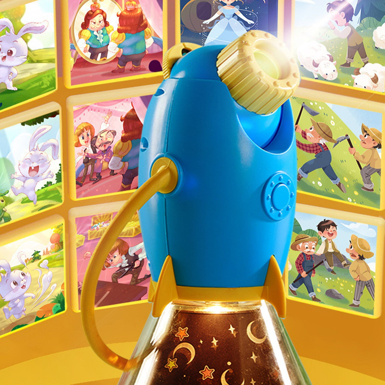 Projection Lamp Luminous Night Light Storytelling Device with Multiple ...