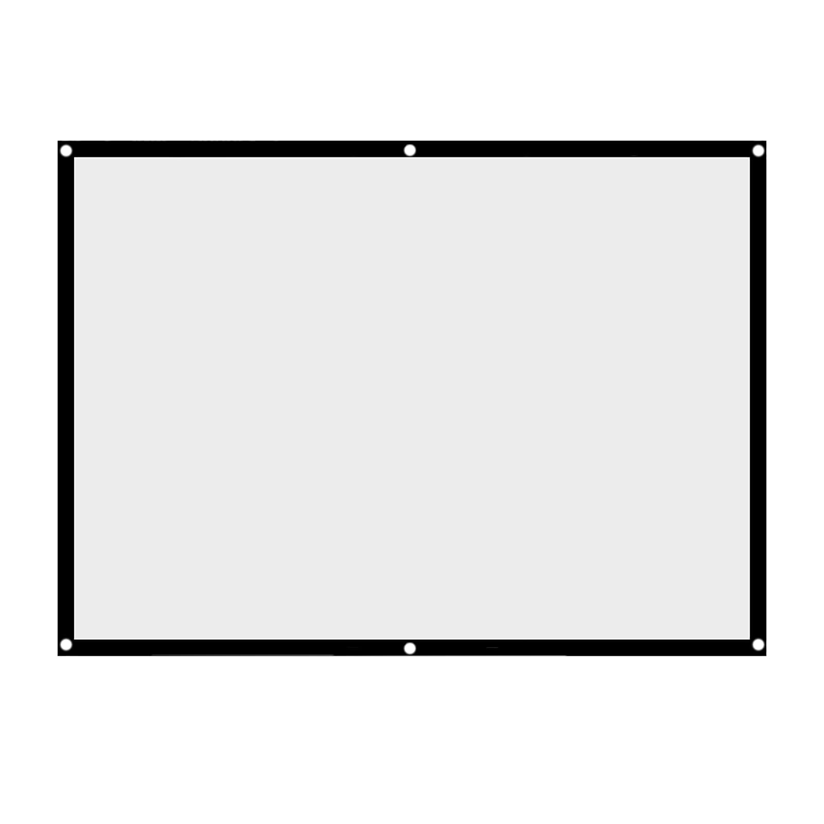 Projection Screen, Projector Curtain, Movie Projector Screen, 60-100 ...