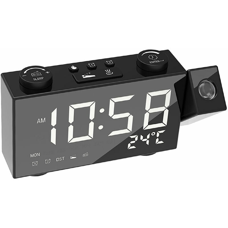 Projection clock Creative intelligent alarm clock Laser multi-function ...
