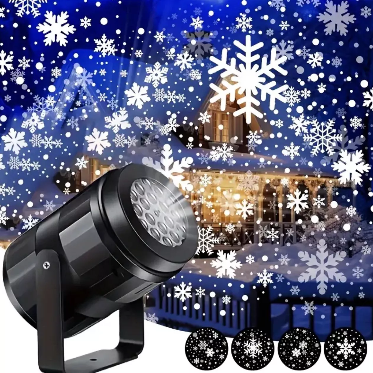Projector Advertising Logo Light Christmas Snowflake Light Snowfall ...
