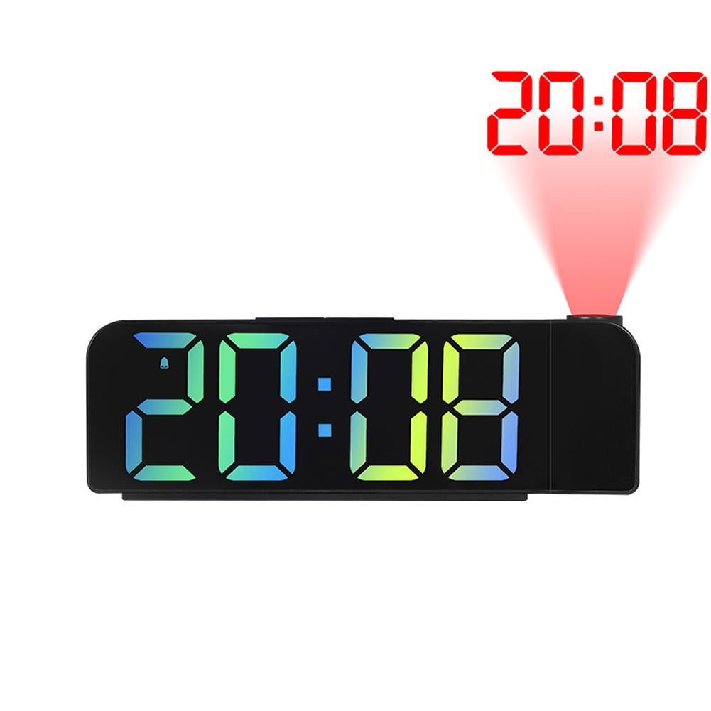 Projector Alarm Clock with Adjustable Arm - LED Display, 180° Rotation ...
