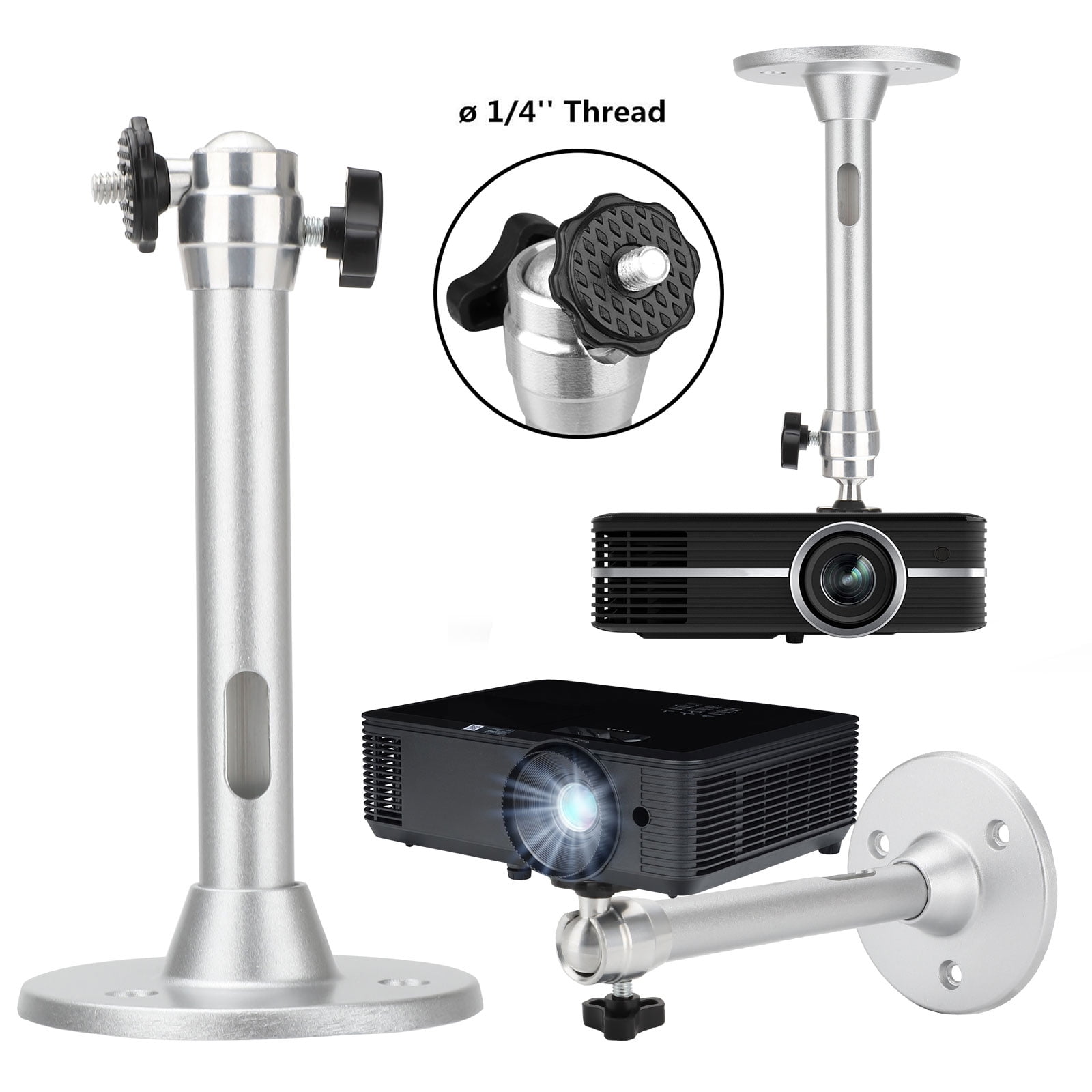 EEEkit Mini Projector Ceiling Mount, Universal Video Holder with 360 ...