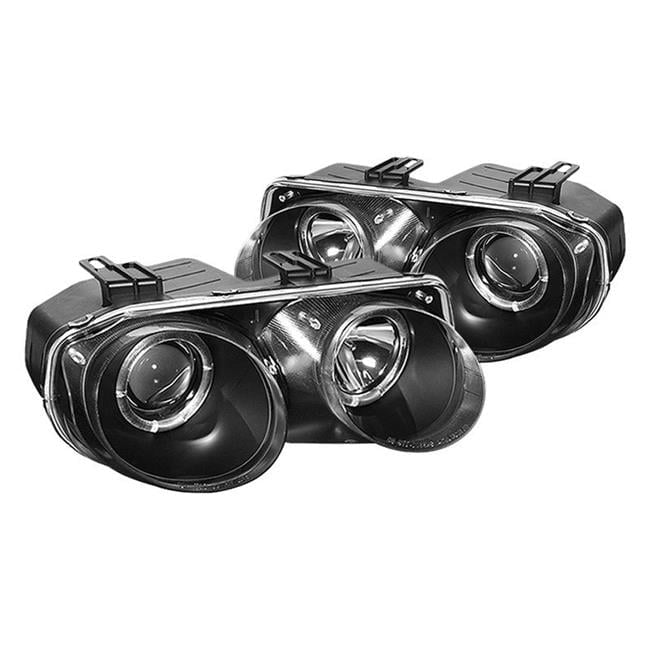 Projector Headlights LED Halogen Black High H1 Low 9006 for 1998-2001 ...