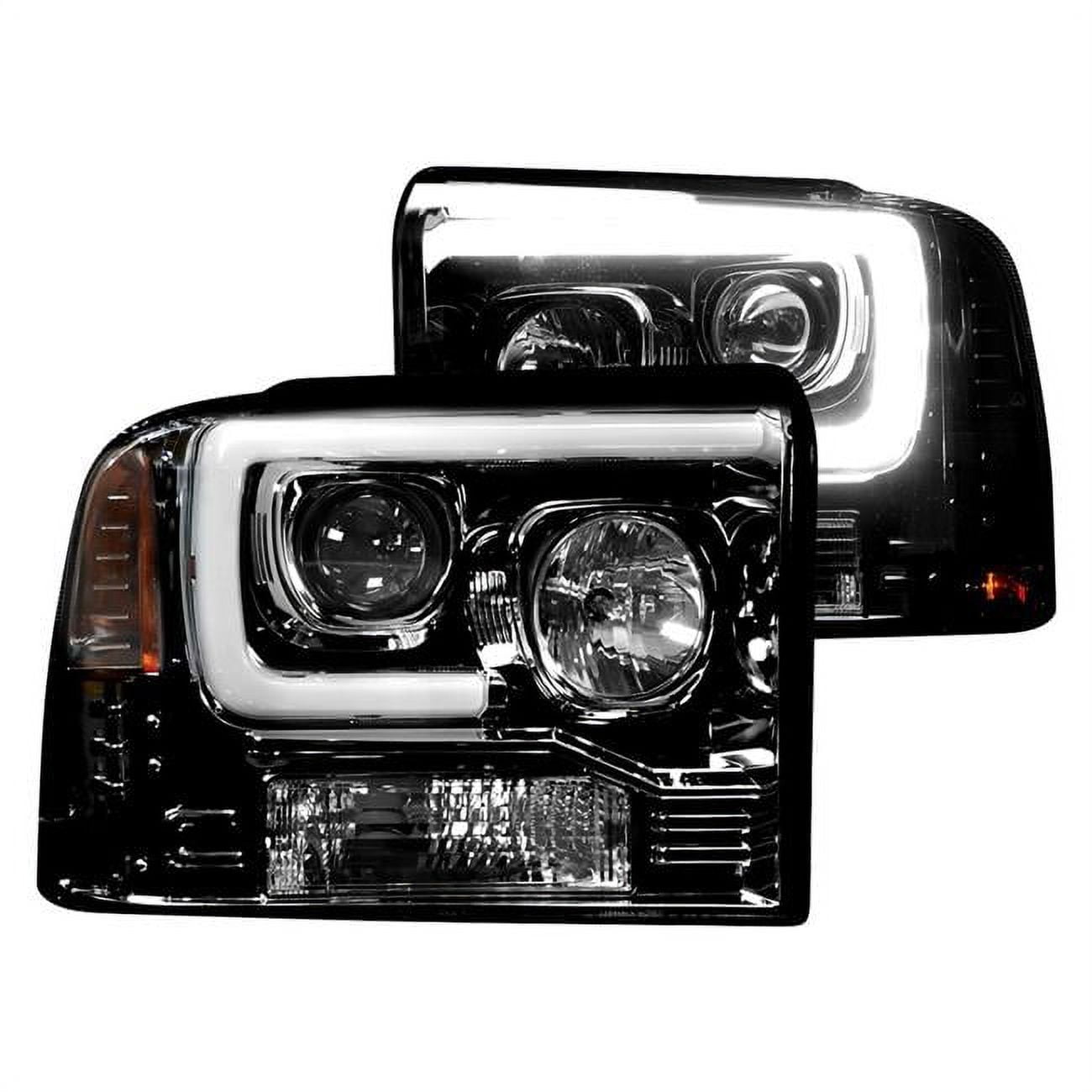 Projector Headlights with High Power OEM LED Halos & DRL for 2005-2007 ...