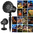 Projector Lights 16 Patterns Garden Lamp Lighting Waterproof Landscape ...