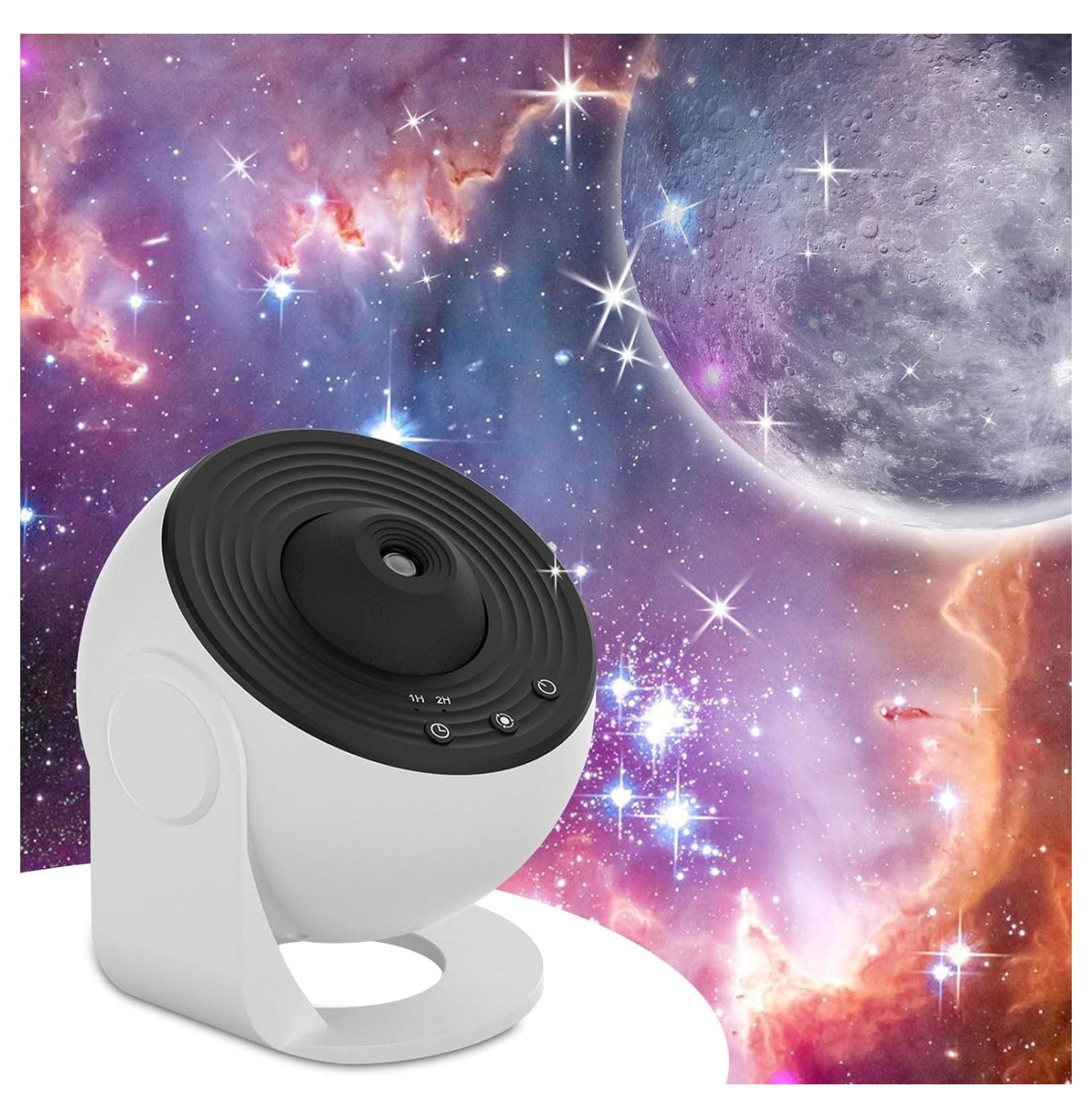 Projector, Planetarium Projector with 12 Image, 1/2H Timer Night Lights Star Projector, Brighter ...