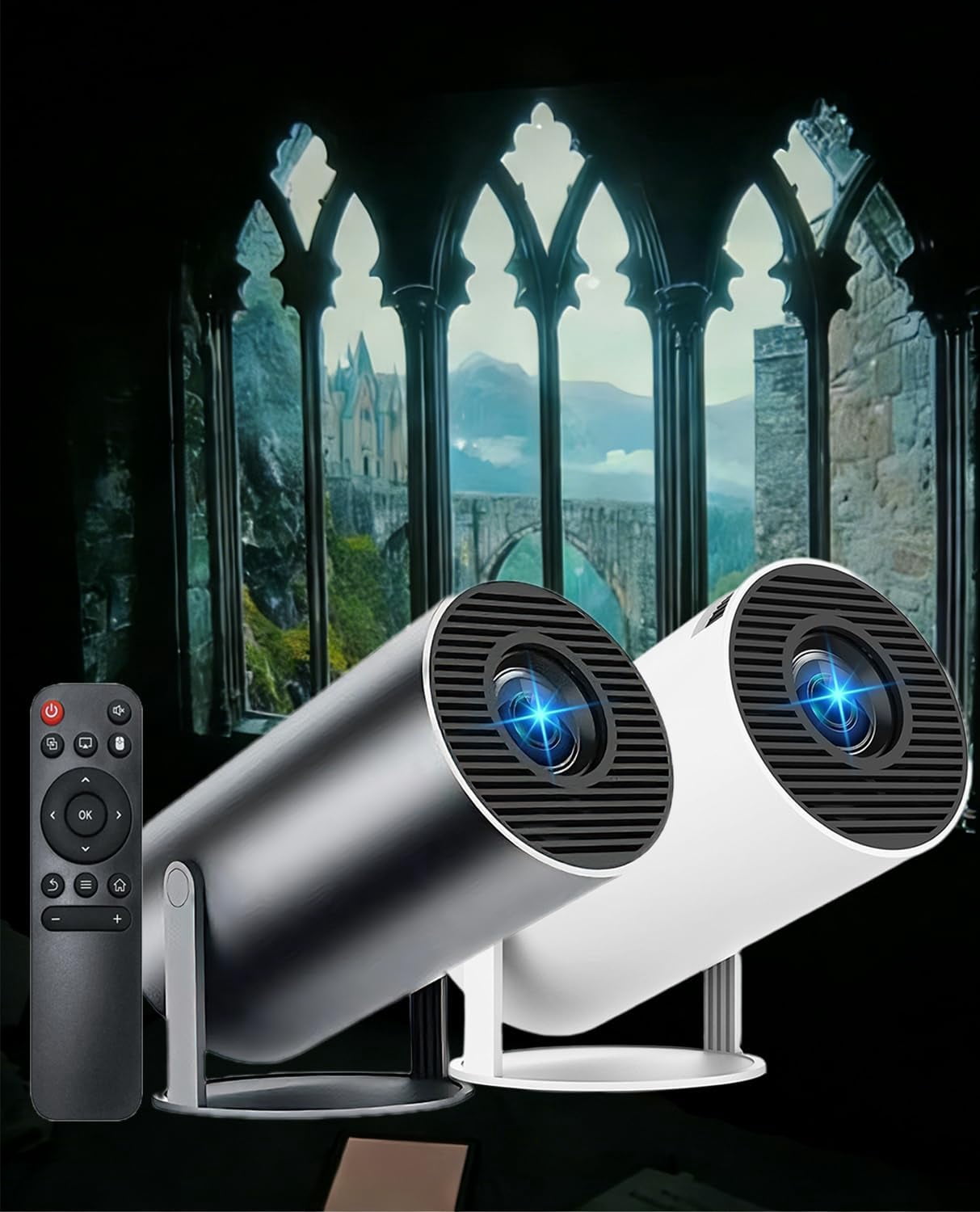 Projector for Reading – Window Projector Built-In Speaker & 210 ...
