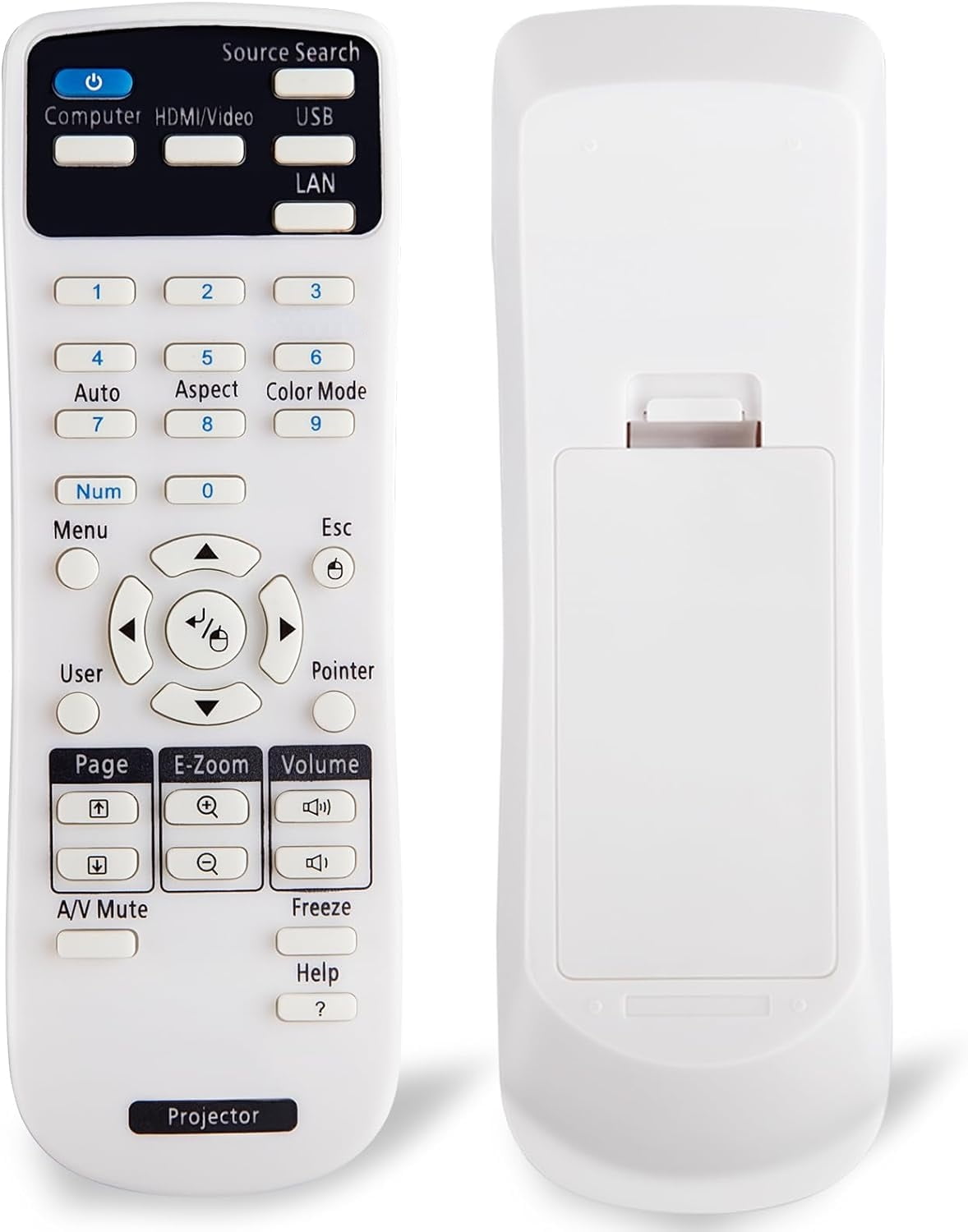Projector Remote Control Only for Epson LCD Home Cinema, Powerlite, EB ...
