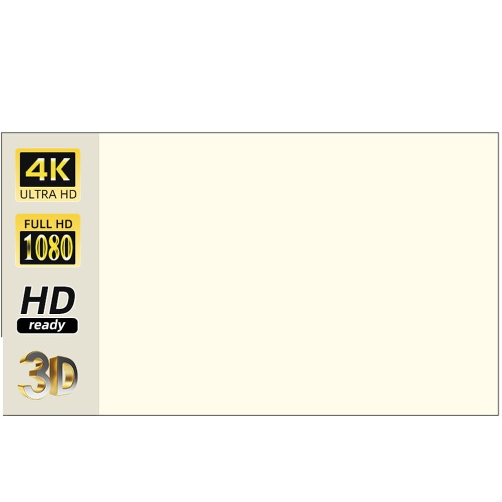 Projector Screen 100 120 130 inch White Grid Anti-Light 160 ° Viewing ...