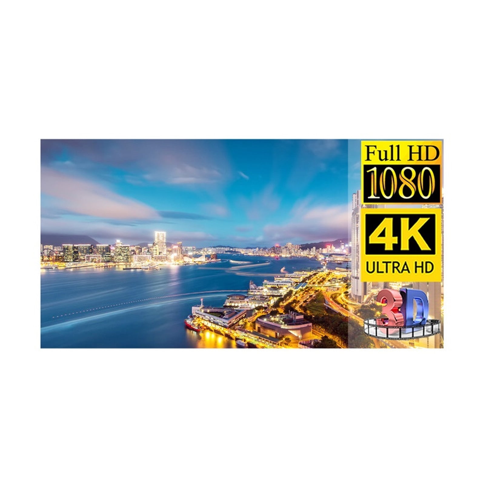 Projector Screen, 16:10 Anti-light Projector Screen 106 110inch HD 1080 ...