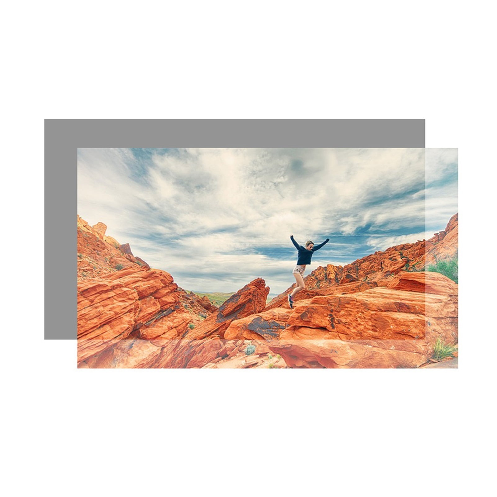 Projector Screen, 16:9 High Brightness Reflective Projector Screen 60 ...