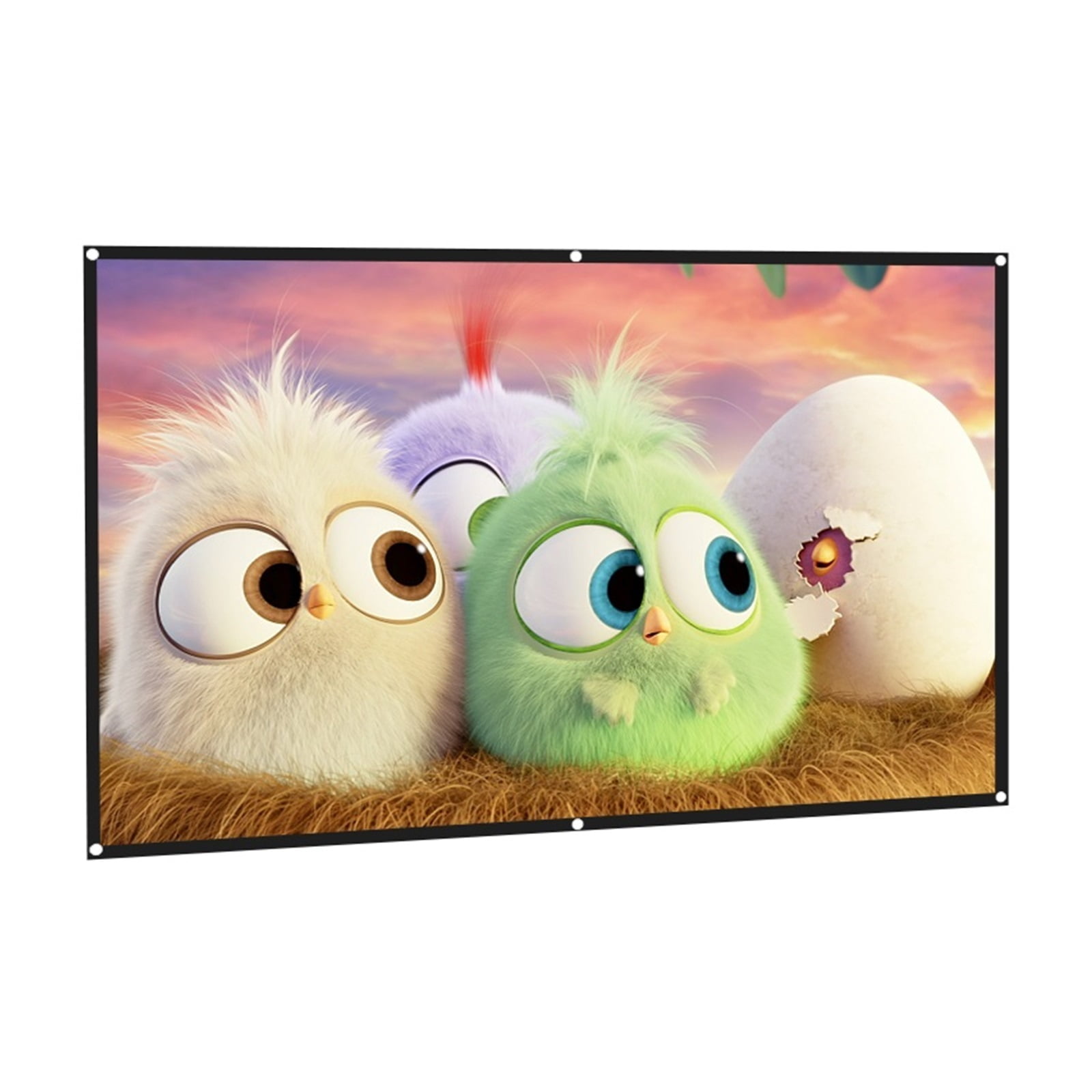 Projector Screen, 4:3 Hight-Density 120 150 Inches Home Outdoor KTV ...
