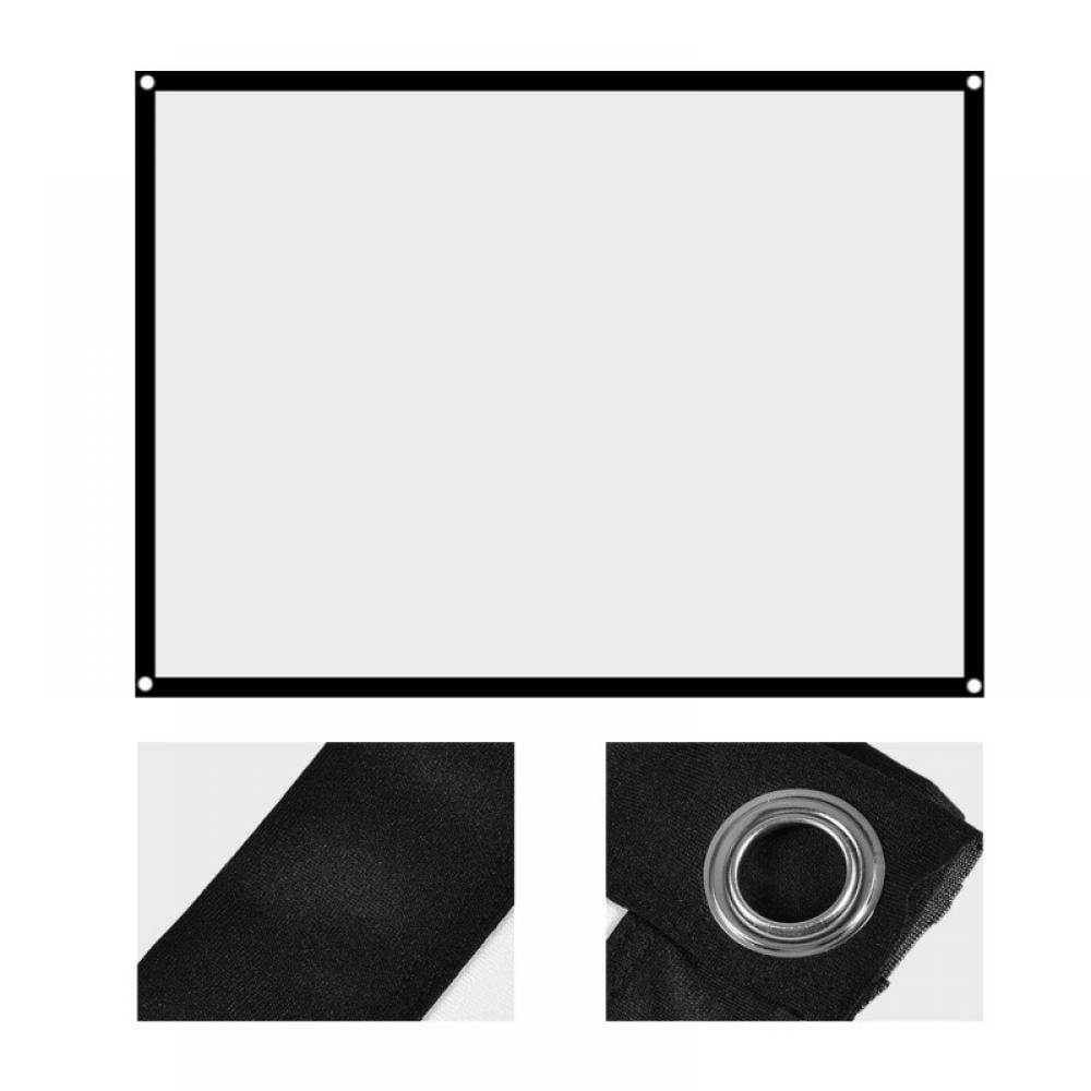 Projector Screen 60-150 inch, 4K Movie Projector Screen 16:9 HD ...