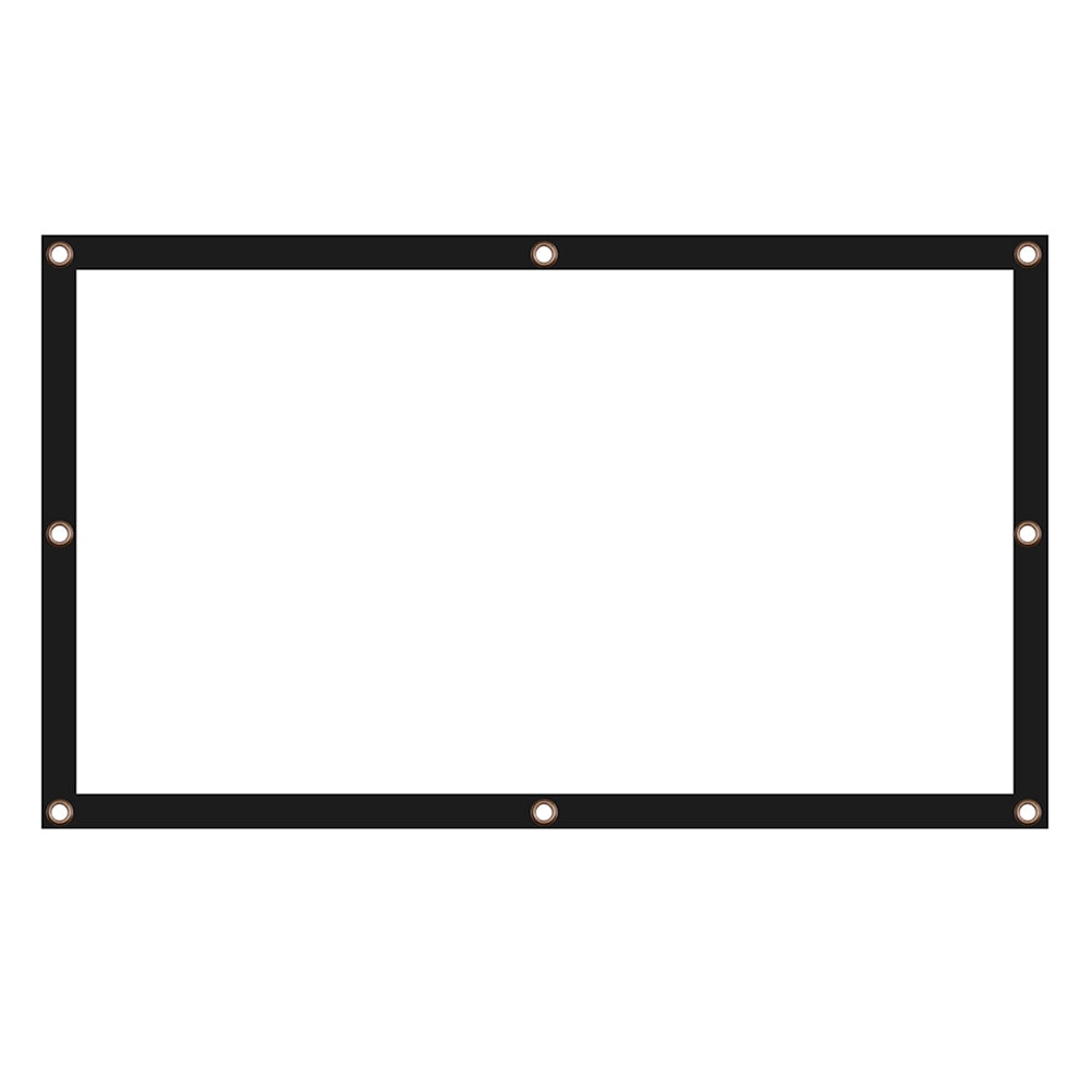 Projector Screen 84 inch 16:9 Foldable Portable Projection Movies ...