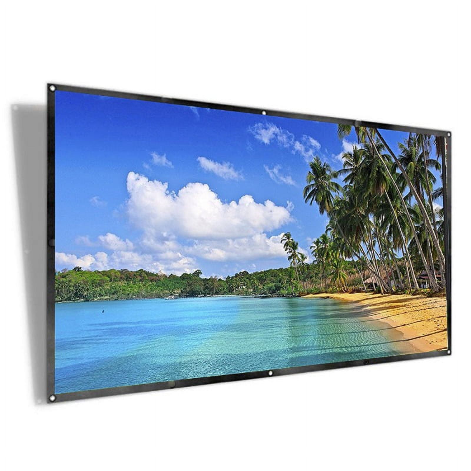Projector Screen 84 inch 16:9 HD 4K Outdoor Indoor Projection Screen ...