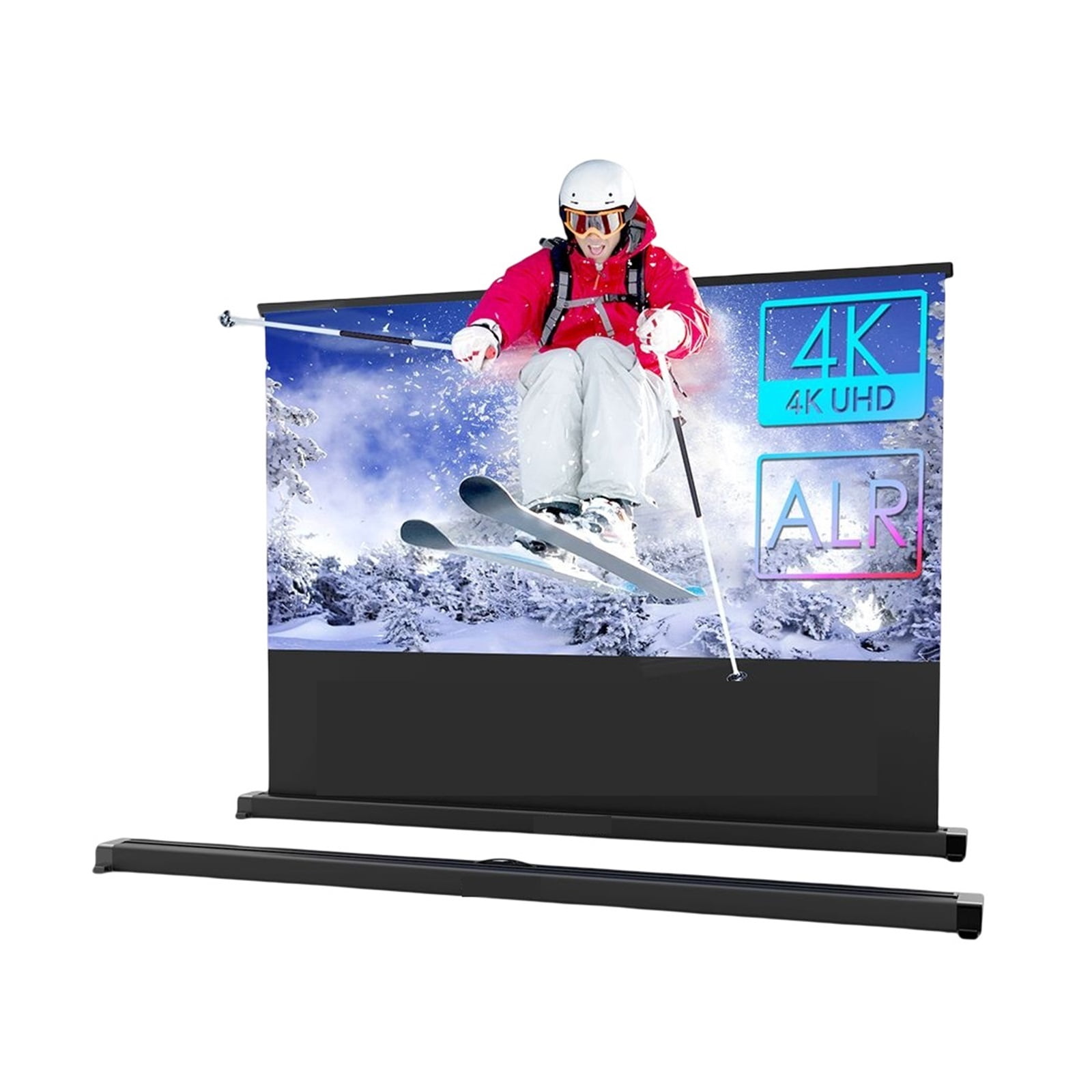 Projector Screen, Portable Projector Screen Tabletop Screen HD 16:9 ...