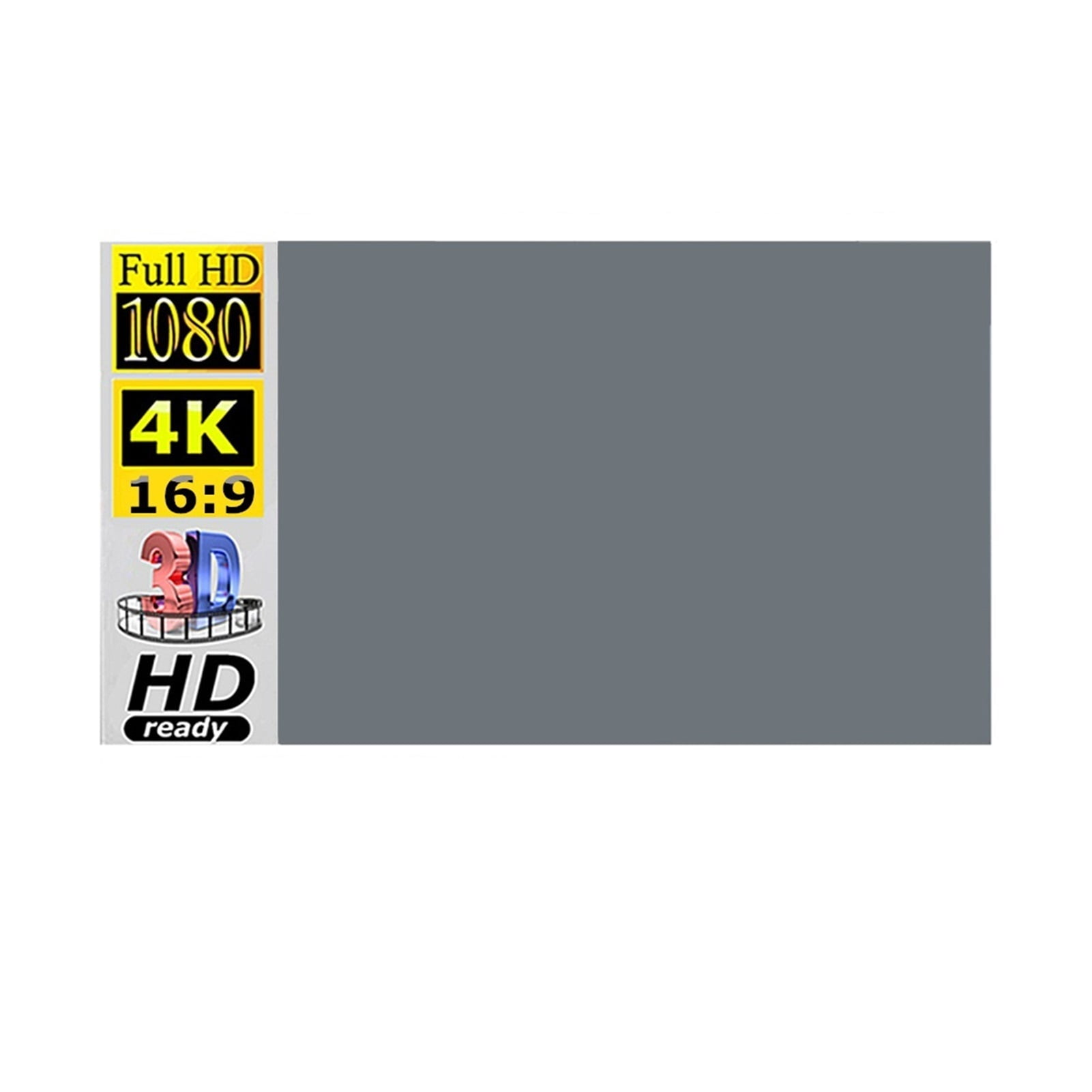 Projector Screen, Projector Curtain 16:9 Anti-Light Screen 30 72 84 92 100 106 120 130 133 ...