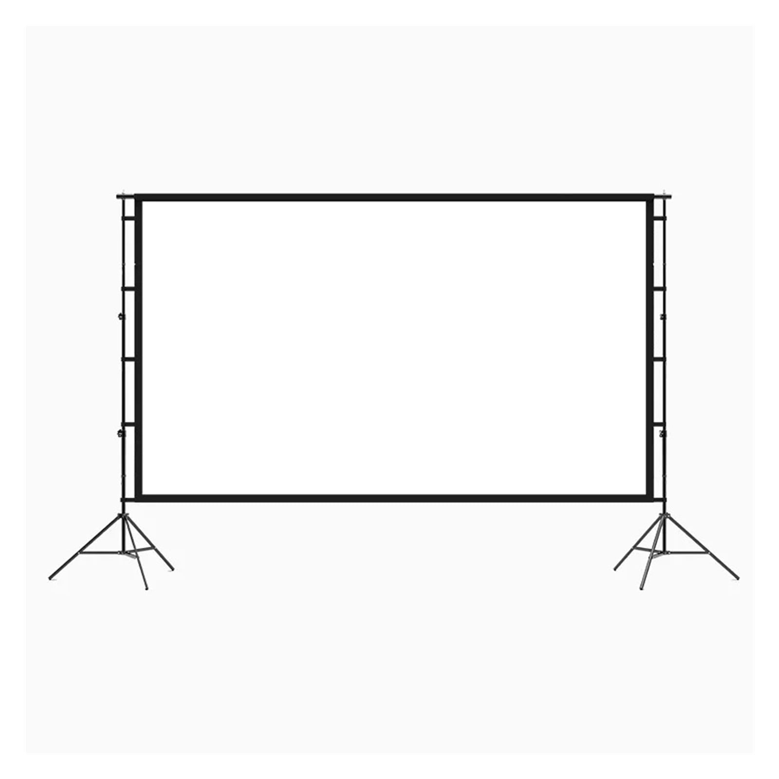 Projector Screen With Stand 100/120in Portable Projection Screen 16:9 ...