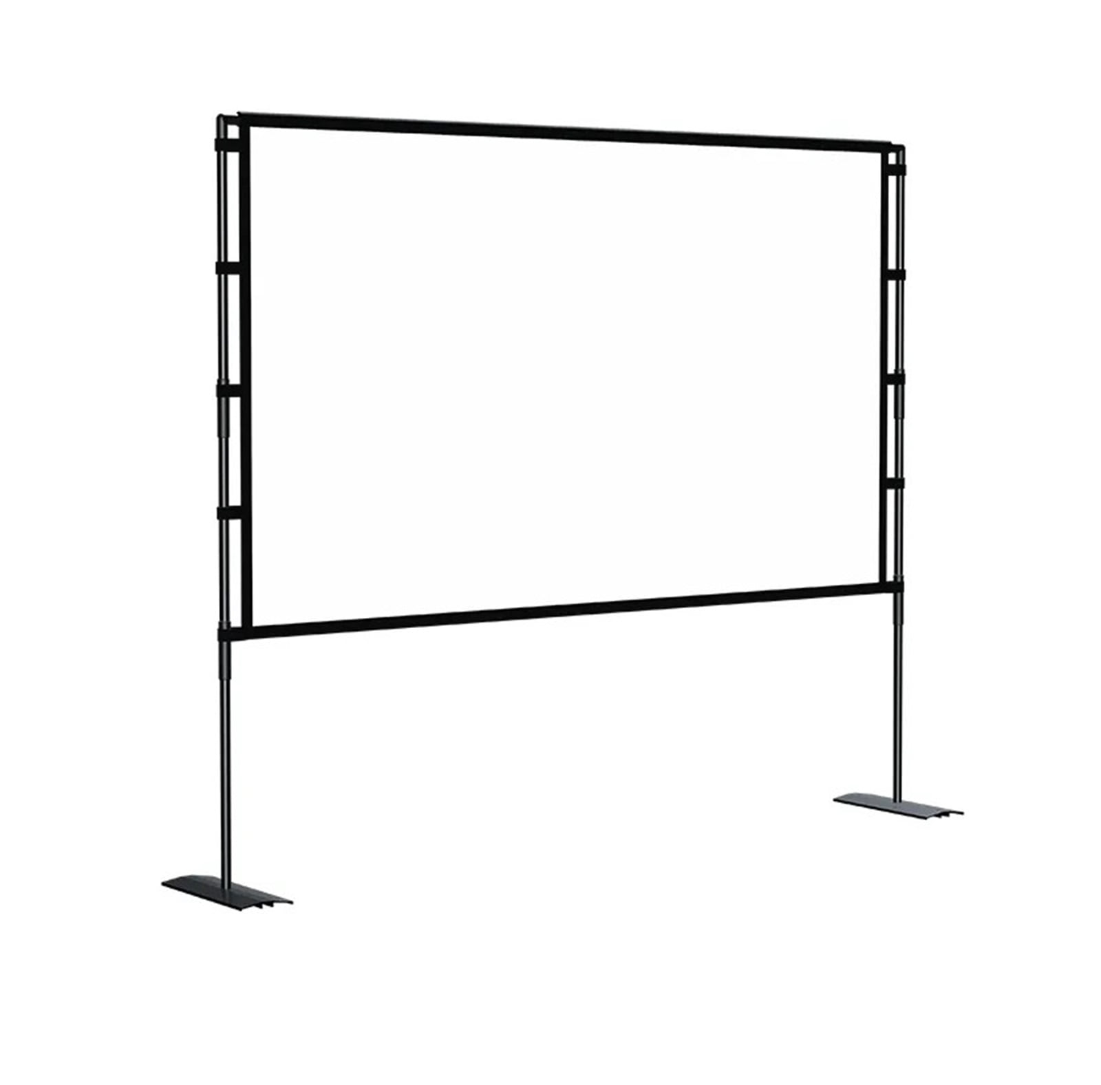 Projector Screen with Stand 60 72 84 100 120 Inch HD Outdoor Movie ...