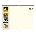 Projector Screen White Grid Anti-Light 160 °Viewing Angle Home Office ...