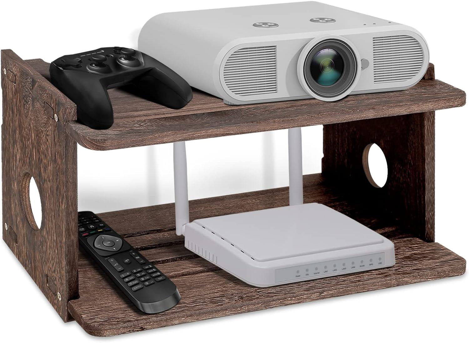 Projector Shelf Rack Router Shelf Wall Mount Holder TV Stand WiFi ...