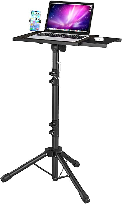 Projector Stand Tripod from 23" to 46", Laptop Tripod Stand Height ...