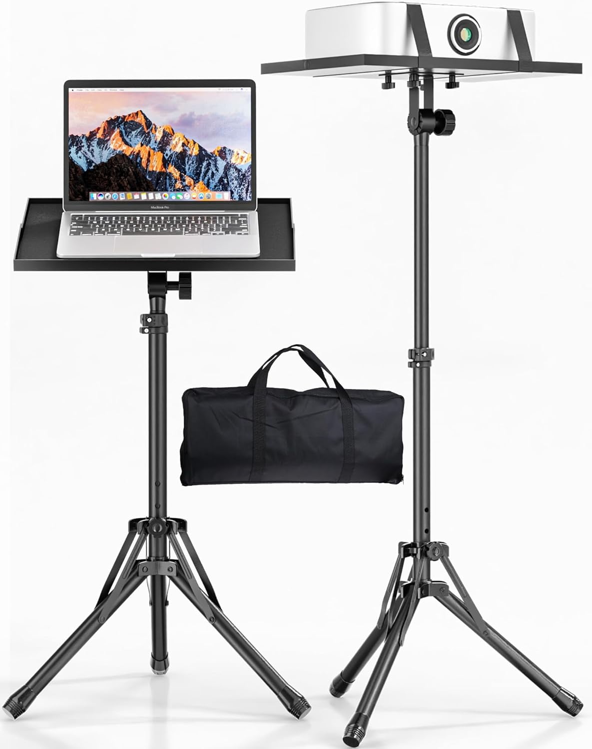Projector Stand Tripod, Adjustable Height 26 to 38 Inch Laptop Tripod ...
