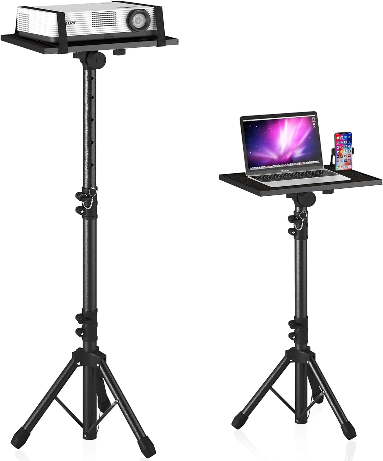 Projector Stand Tripod Adjustable, Laptop Tripod Stand Height from 23.5 ...