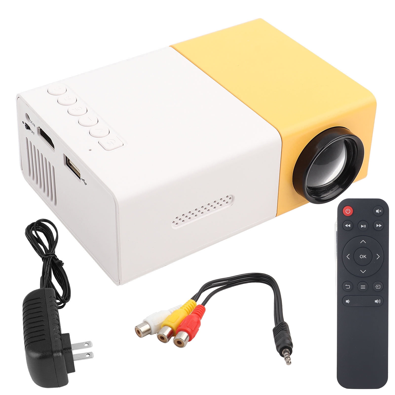 Stylish Mini Projector: Portable, Small Size, Perfect for Home Theatre ...