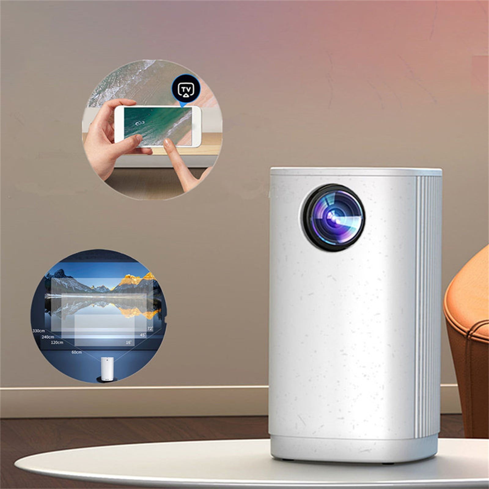 Projector T30 Mobile Phone Wireless Same Screen Projector Home Portable ...