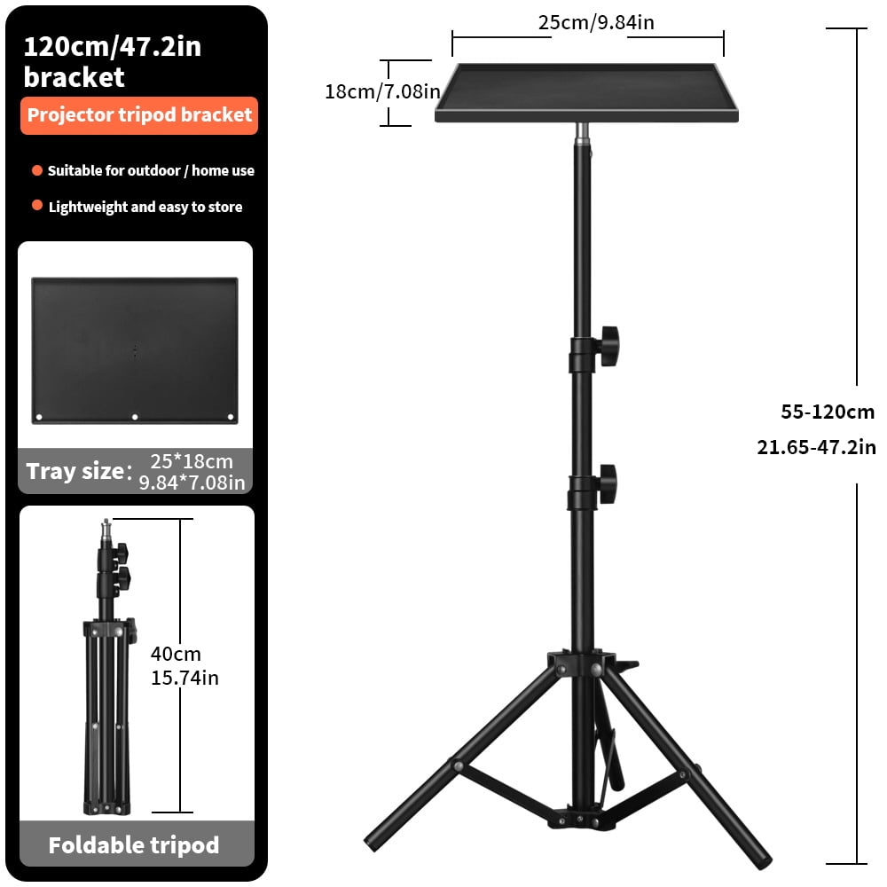 Projector Tray Stand Floor To Wall Desktop Shelf Laptop Stand Bedside ...