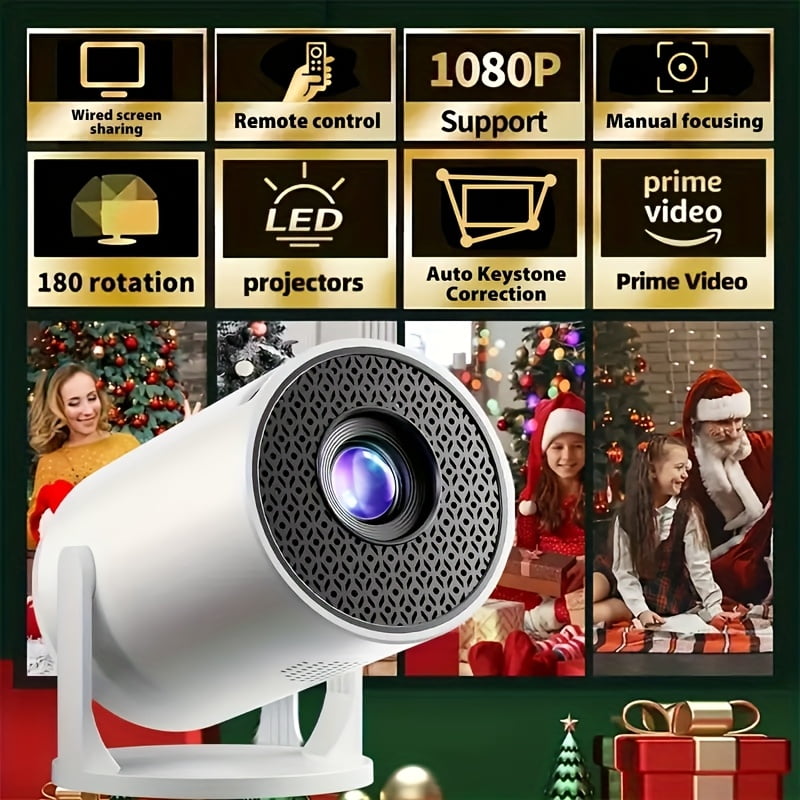 Projector With WiFi BT, Support 4K Decoding, Wireless Connection With ...