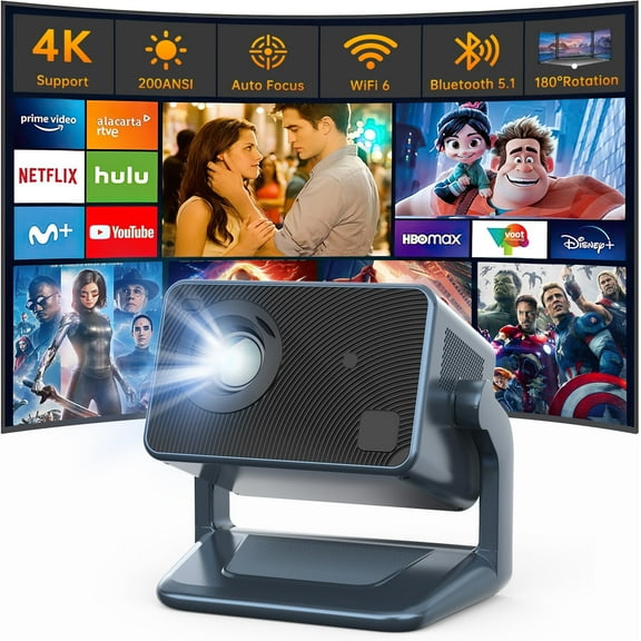 RCA Home Theater Projector with Built-In DVD & Bluetooth, Full HD 1080p ...