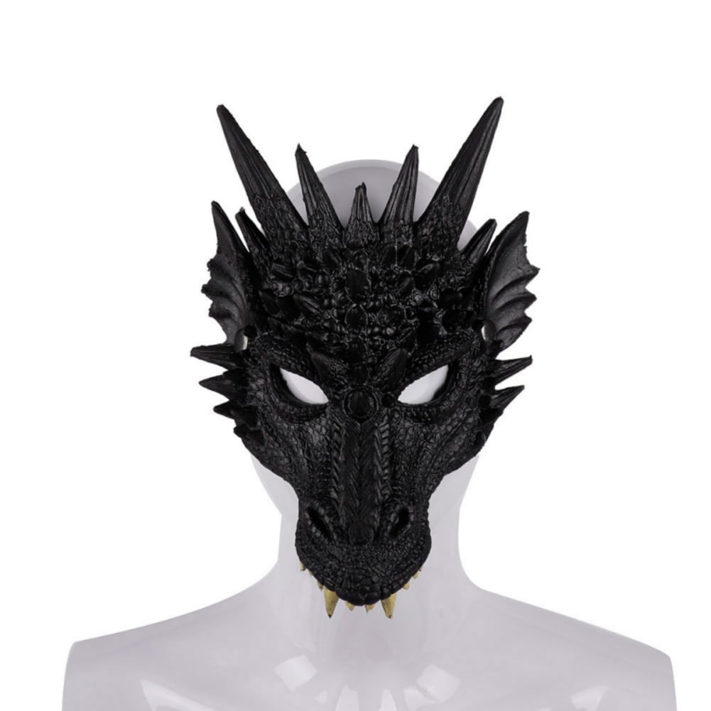 Projectretro 3D Dragon Mask Halloween Masquerade Foam Mask Mythical ...