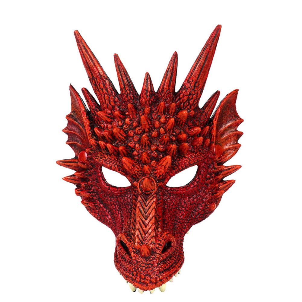 Projectretro 3D Dragon Mask Halloween Masquerade Foam Mask Mythical ...