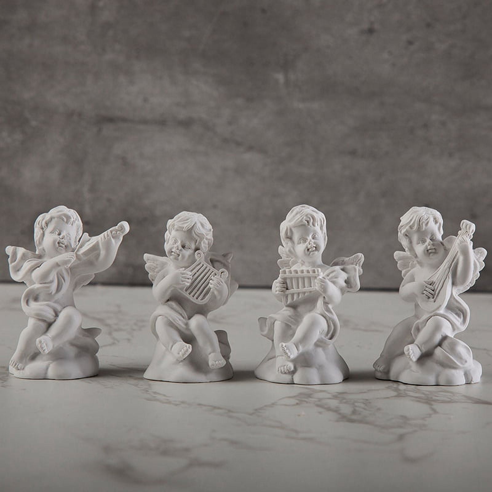 Projectretro 4 PCS Desktop Ornament Praying Cherub Adorable Cherubs ...