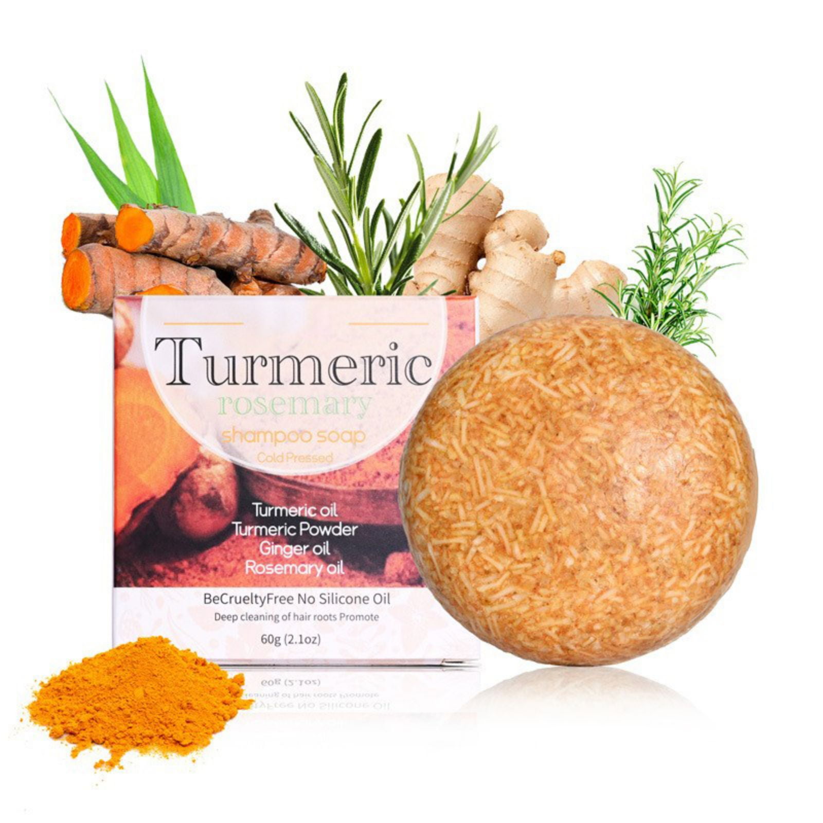 Projectretro Shampoo Bars and Conditioner -Turmeric Powder&Rosemary ...