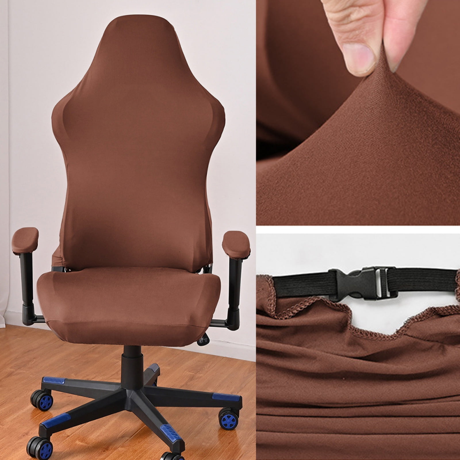 Projectretro Washable Easy to clean Computer chair cover With 2 Armrest ...