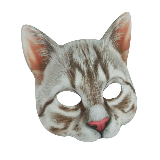 Projectretro Women's Cat Mask Half Face Cat Mask Halloween Costumes ...