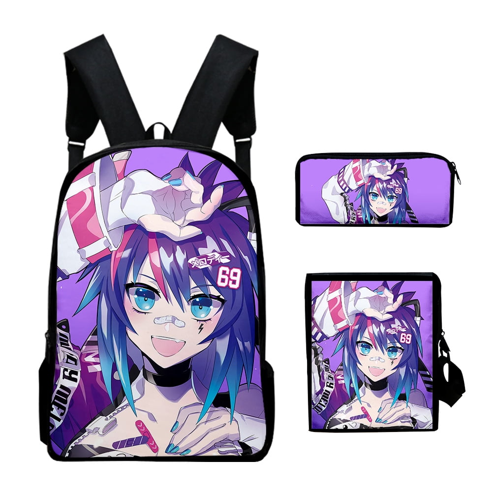 Projekt Melody Merch Role Play 3pcs/set Zipper Backpack 3D Print Waist ...