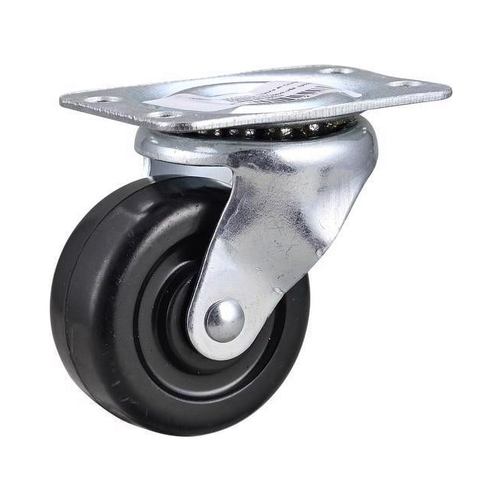 Projex 2 in. 90 lbs Swivel Soft Rubber Caster, Black & Silver - Walmart.com