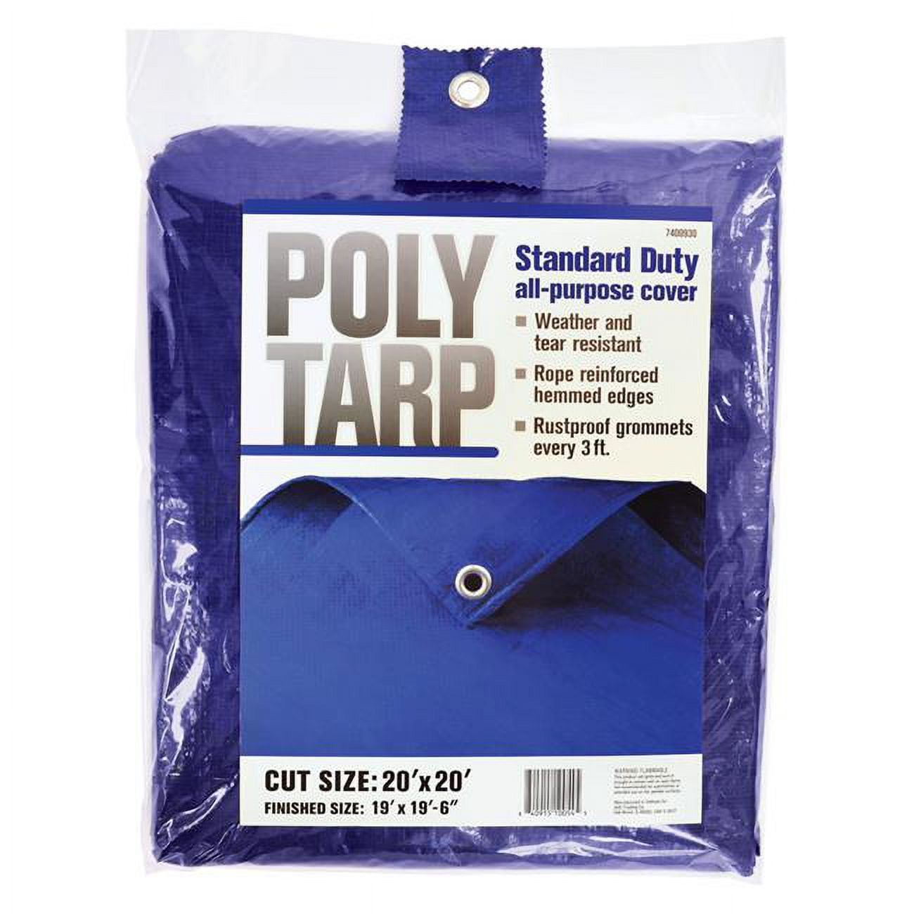 Projex 20 x 20 ft. Light Duty Polyethylene Tarp, Blue - Walmart.com