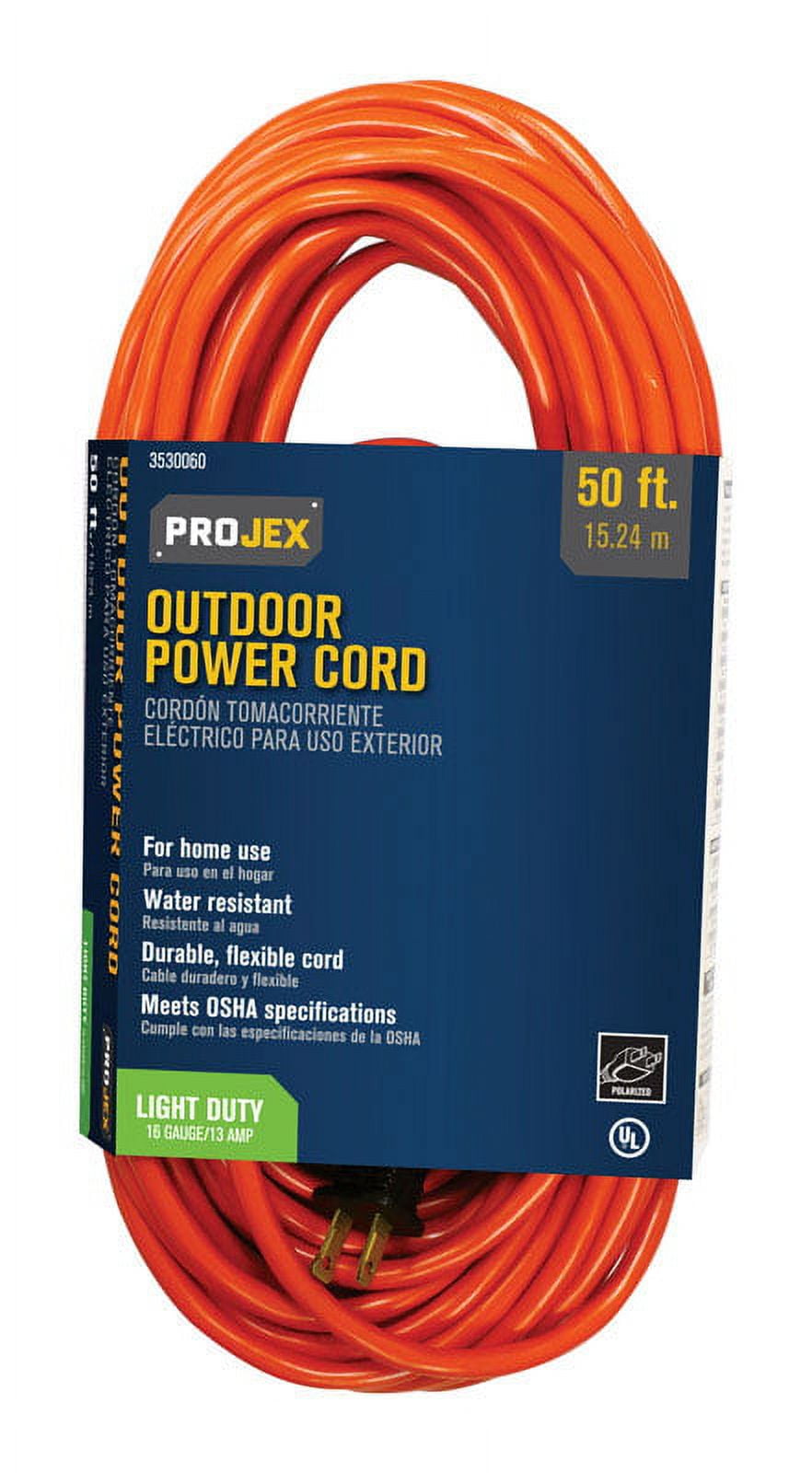 PROJEX EXT CORD 50'ORG (Pack of 1) - Walmart.com